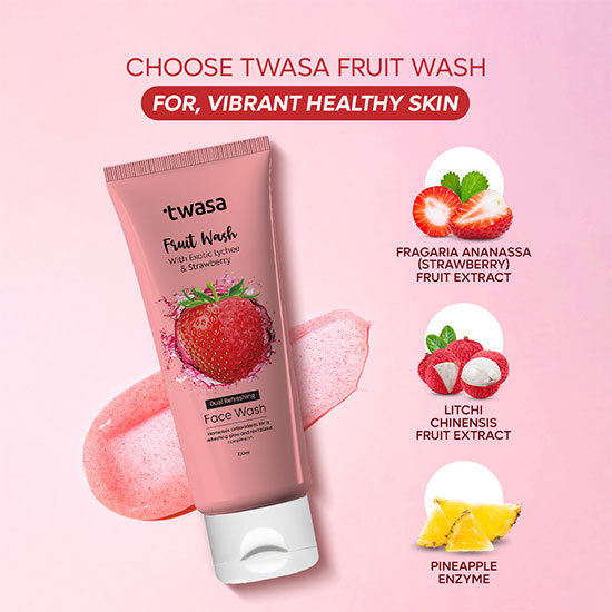 Buy Strawberry Cleanser Online in India – Shop Face Cleanser – Twasa Cosmetics