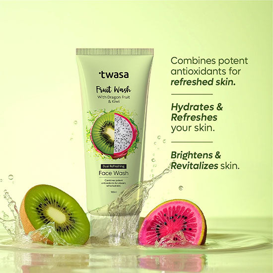 Buy Best Dragonfruit & Kiwi Face Wash for Men Oily Skin Online – Twasa Cosmetics