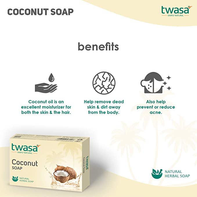 Buy Best Coconut Soap Online | Shop Natural Soap in India – Twasa Cosmetics