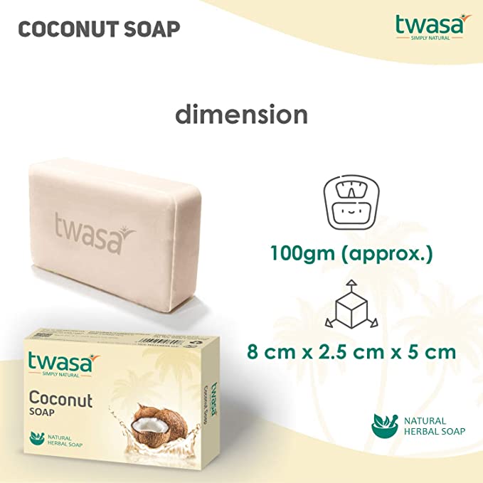 Buy Natural Coconut Soap Online | Shop in India Now – Twasa Cosmetics