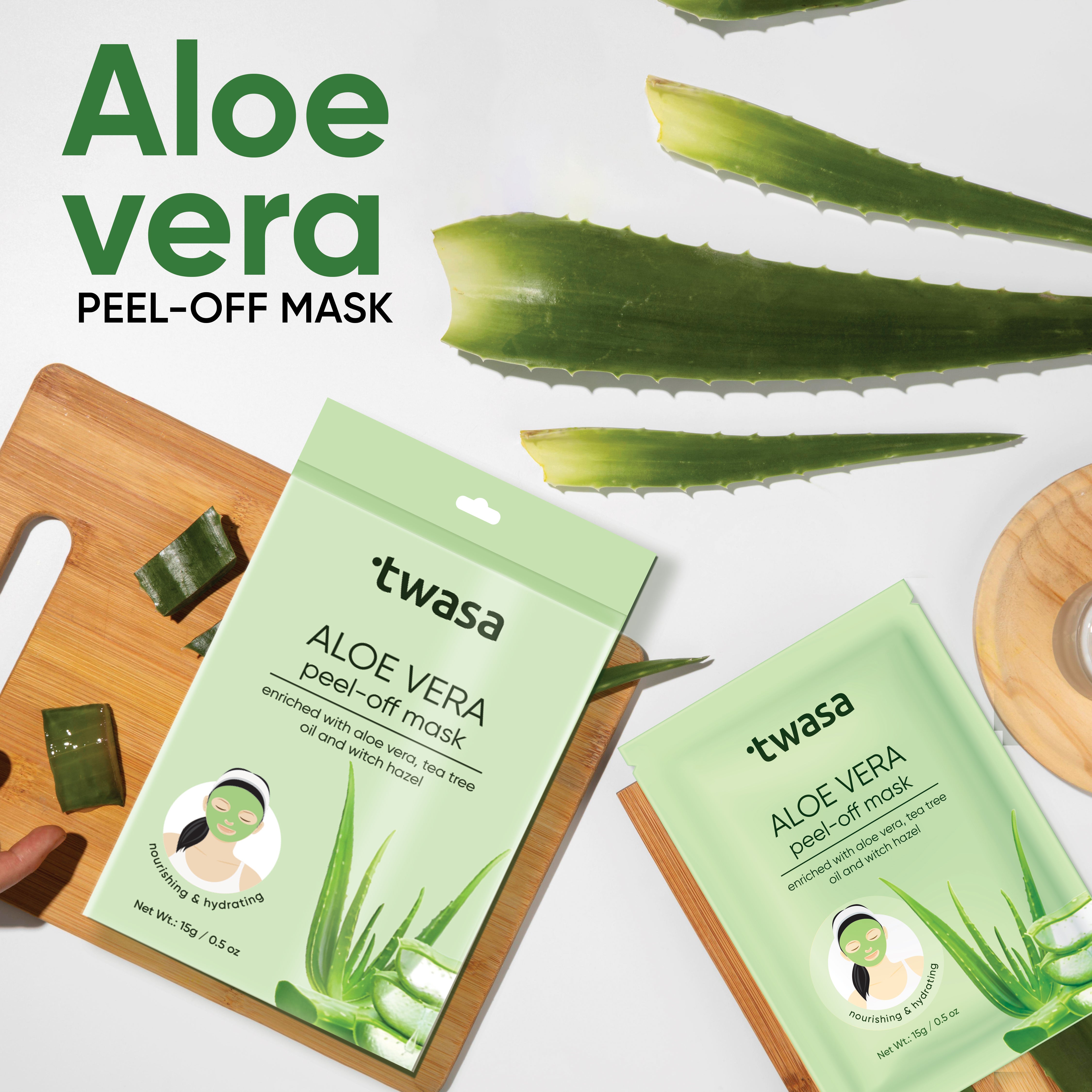 Buy Aloe Vera Peel Off Mask Online in India – Shop Now – Twasa Cosmetics