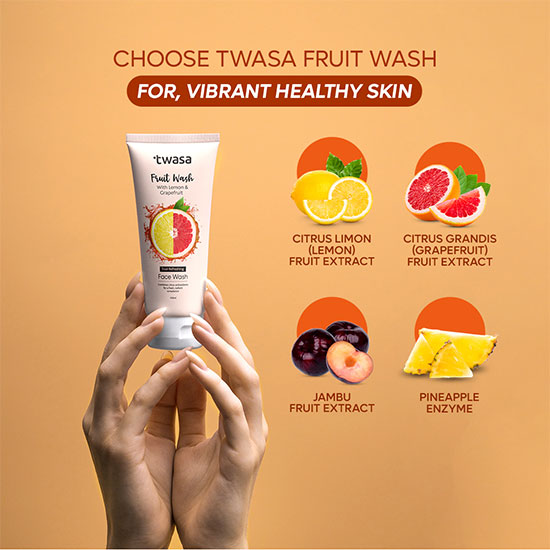 Buy Best Lemon & Grapefruit Skin Cleanser Online in India – Twasa Cosmetics