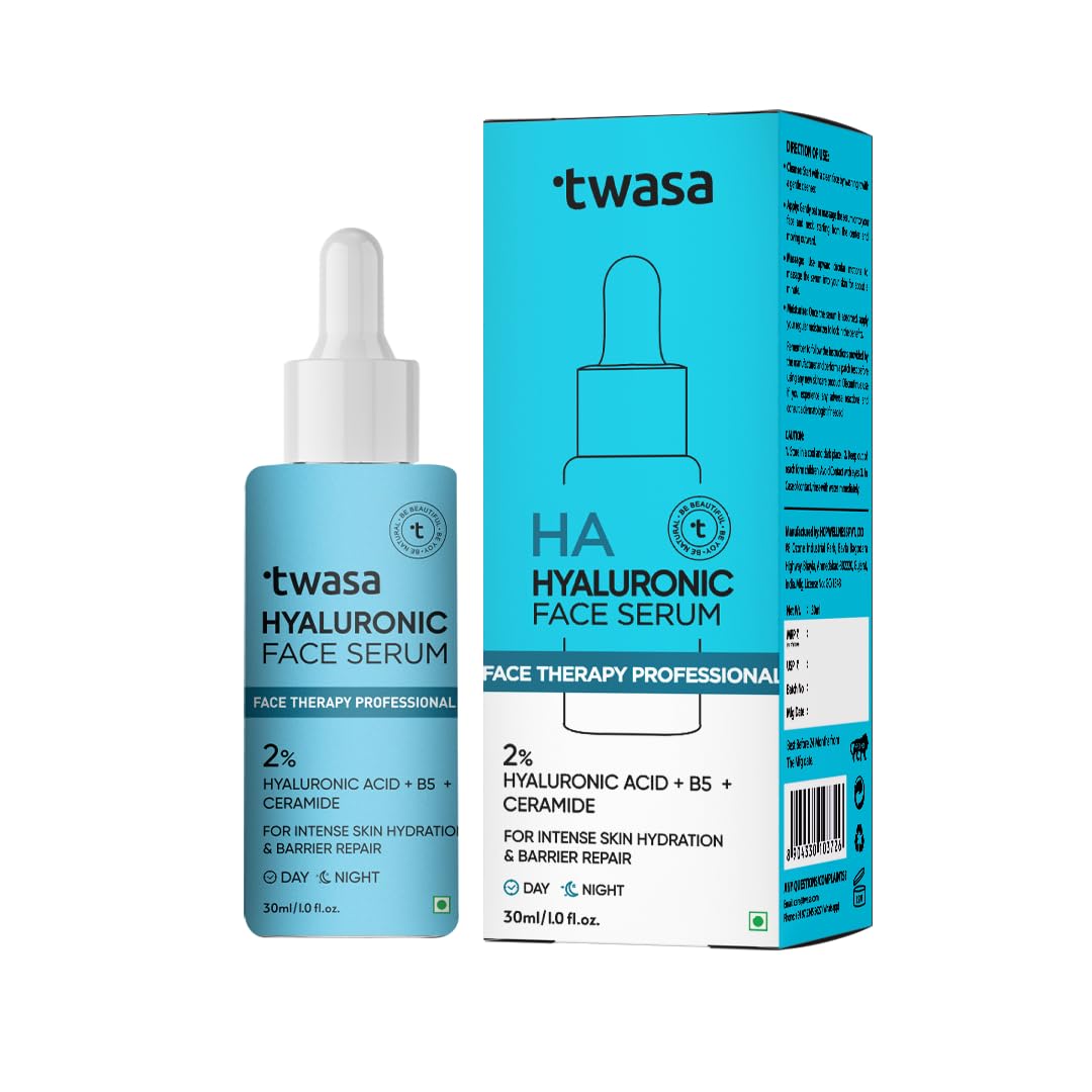Buy Pure Hyaluronic Acid Serum for Face Online in India – Twasa Cosmetics