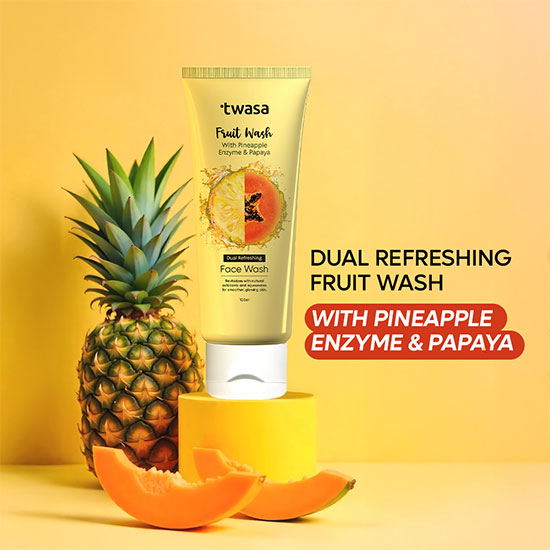 Buy Papaya & Pineapple Simple Refreshing Face Wash Online – Twasa Cosmetics