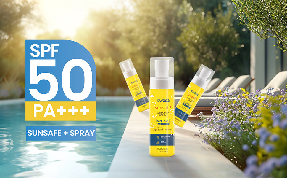 Buy Sunscreen Spray SPF 50 Online | Shop Sunblock in India – Twasa ...