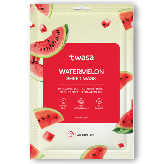 Buy Watermelon Mask Online in India | Hydrating Face Mask – Twasa Cosmetics
