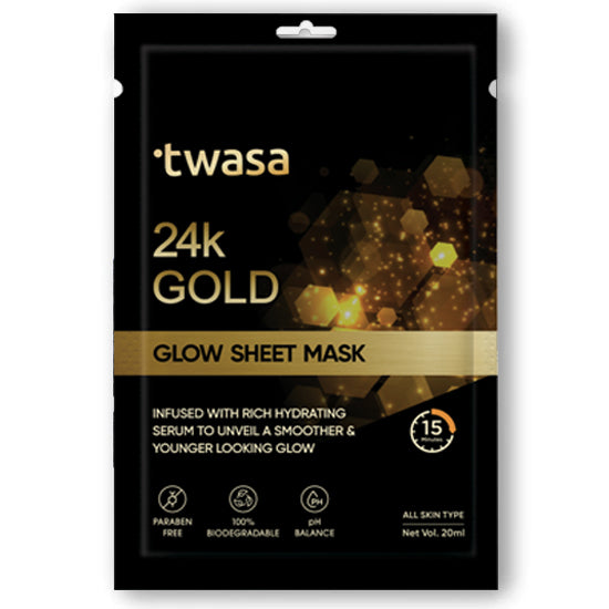 Shop 24K Gold Sheet Mask | Luxurious 24 Karat Gold Face Mask – Twasa ...