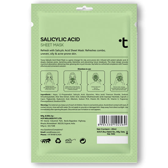 Shop the Best Salicylic Acid Sheet Mask & Face Sheet Mask – Transform ...