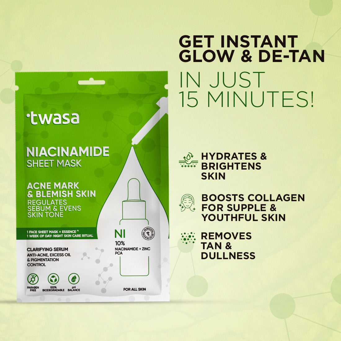 Buy Niacinamide Sheet Mask Online in India | Shop Serum Infused Face ...